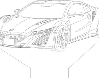 Honda Nsx Svg Dxf | Etsy Australia