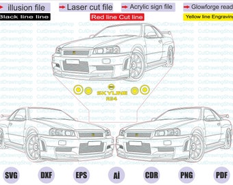 Godzilla R34 Svg - Etsy
