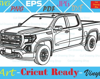 Cricut Gmc Sierra | Etsy