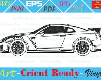 Nissan gtr vector | Etsy México