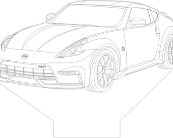 Nissan 370z Vector | Etsy