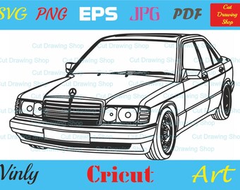 Mercedes Vector | Etsy
