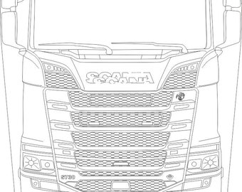 Truck scania svg dxf - Etsy Österreich