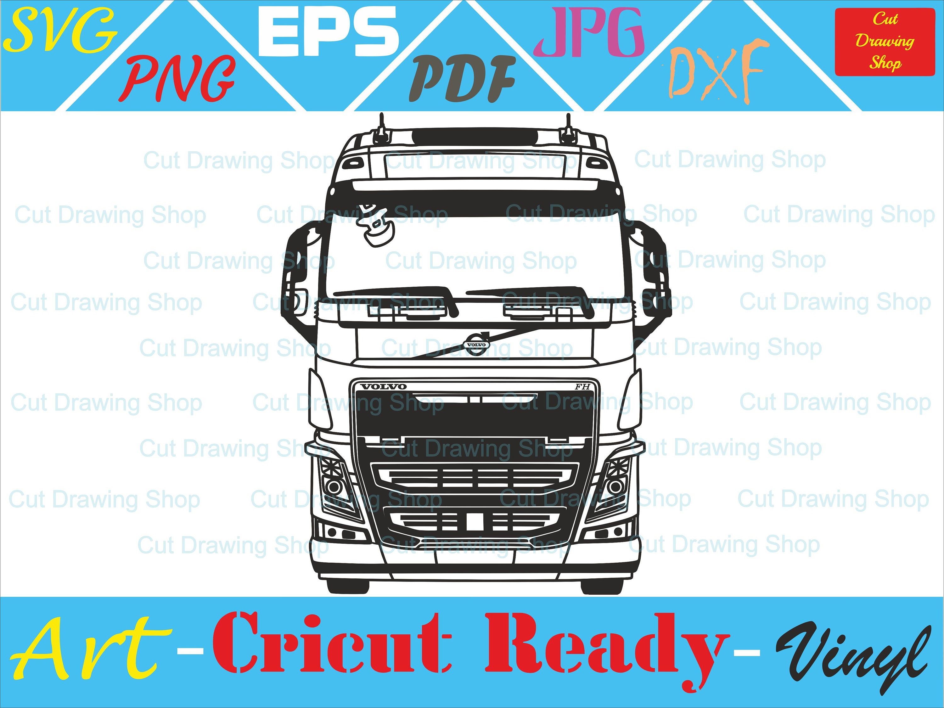Volvo Fh Truck Vector Svg Cut File Svg Silhouette Svg Vinyl | Etsy UK