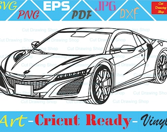 Honda Nsx Vector | Etsy