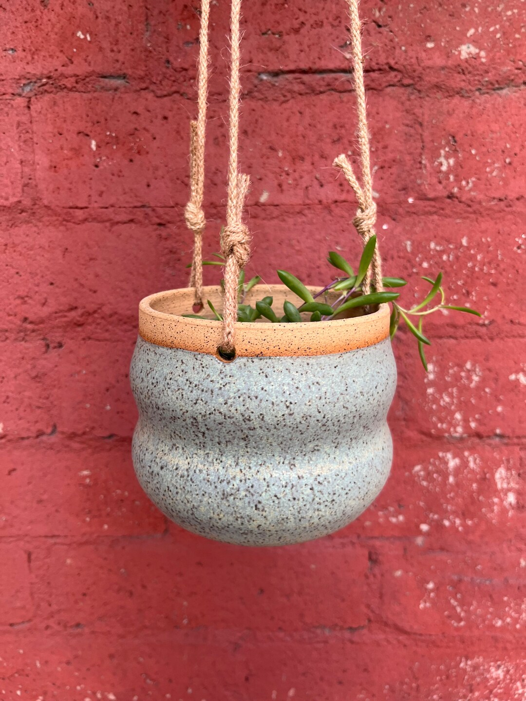 Pistachio Green Bubble Planter, Small Handmade Ceramic Planter With ...