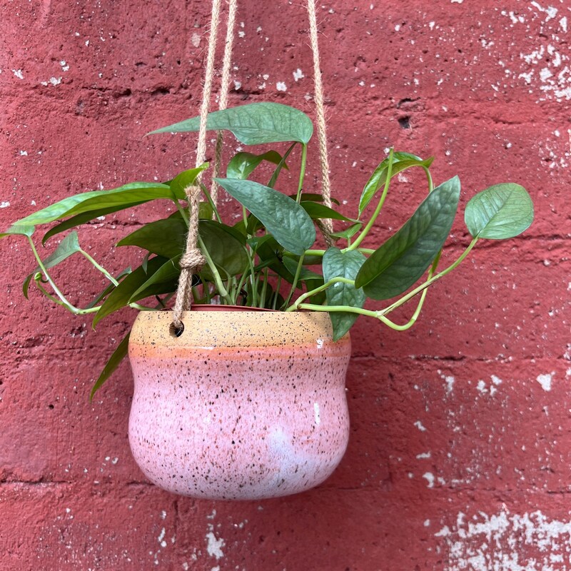 Pink Ceramic Planter - Etsy