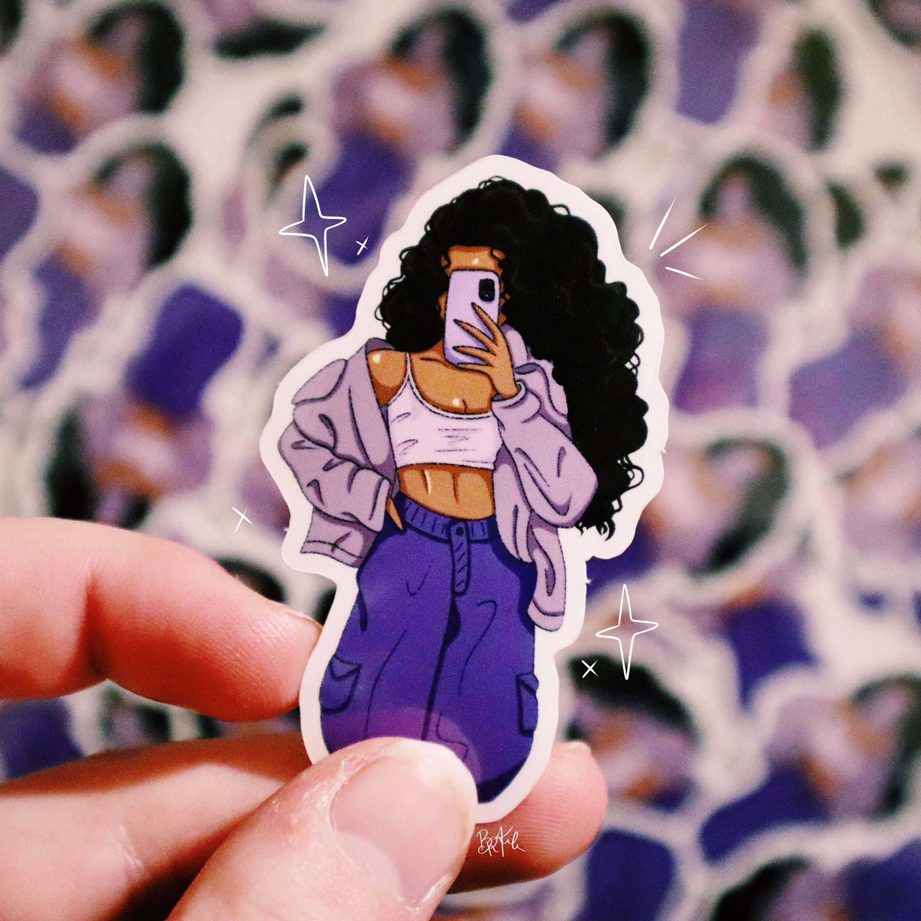 Selfie sticker store