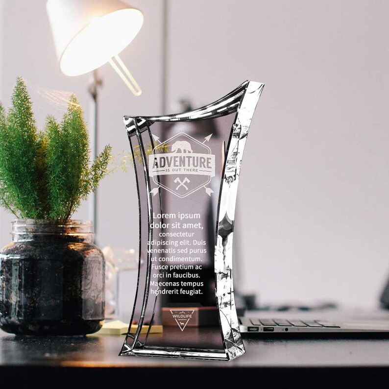 Personalized Trophy Corporate Award Crystal Award Trophy - Etsy