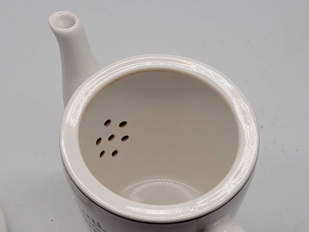 Vintage Tim Hortons Coffee Pot White Ceramic Teapot Original - Etsy
