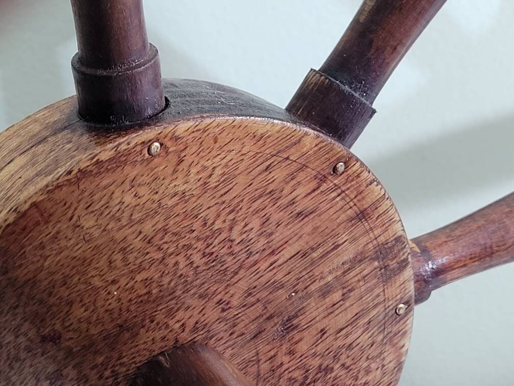 Wine Racks Wine & Beer Storage Brown Hardwood Antique Ships Wheel Wine ...