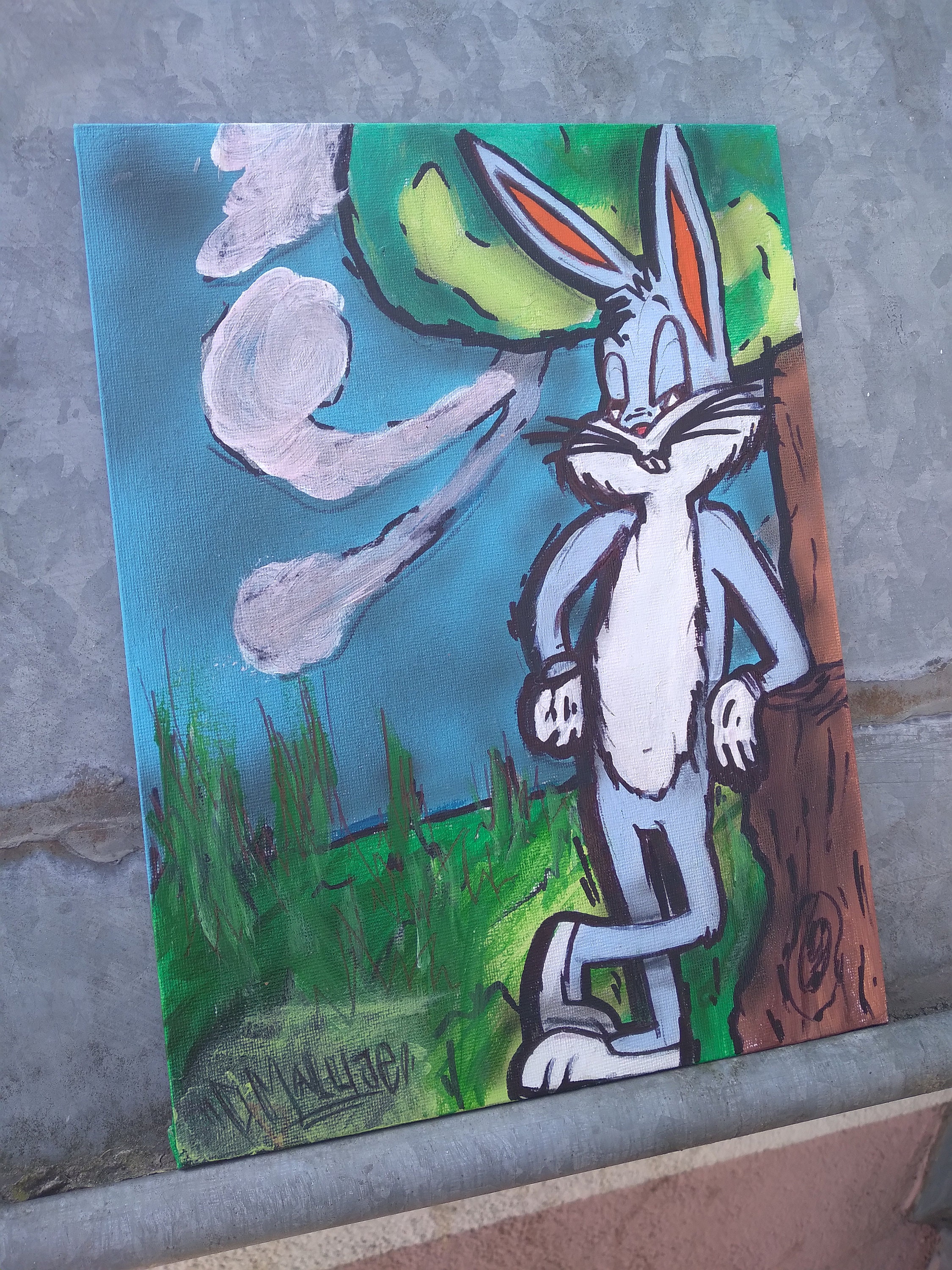 Cartoon-style Picture- Bunny Buggs - Etsy