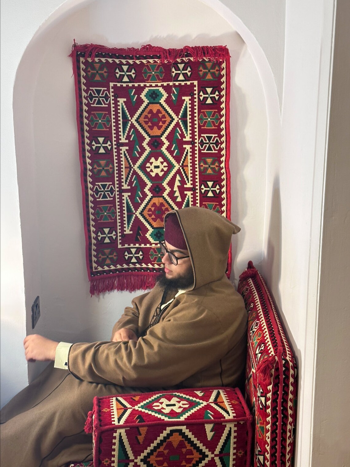 Al Jalsa UK - Arabic Majlis Floor Single Seater, Floor Couch, Oriental ...