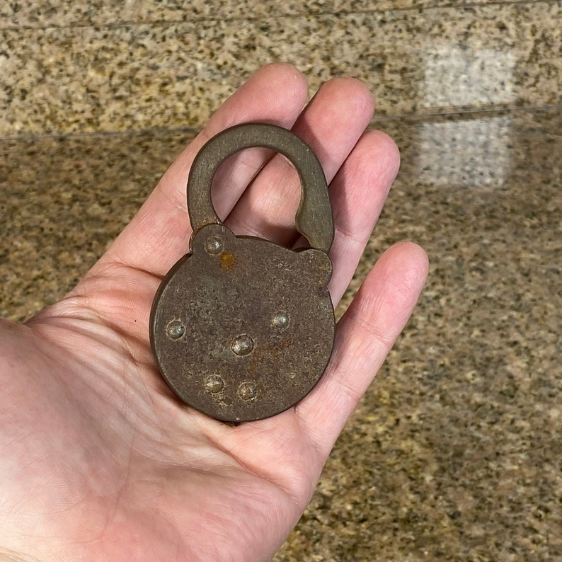 Steel State Padlock, Six Lever Slaymaker Lock, Collector Display Gift ...