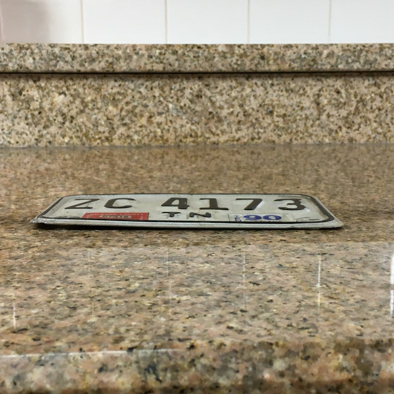 Motorcycle License Plate Embossed Metal 1990's Dickson County Tennessee ...