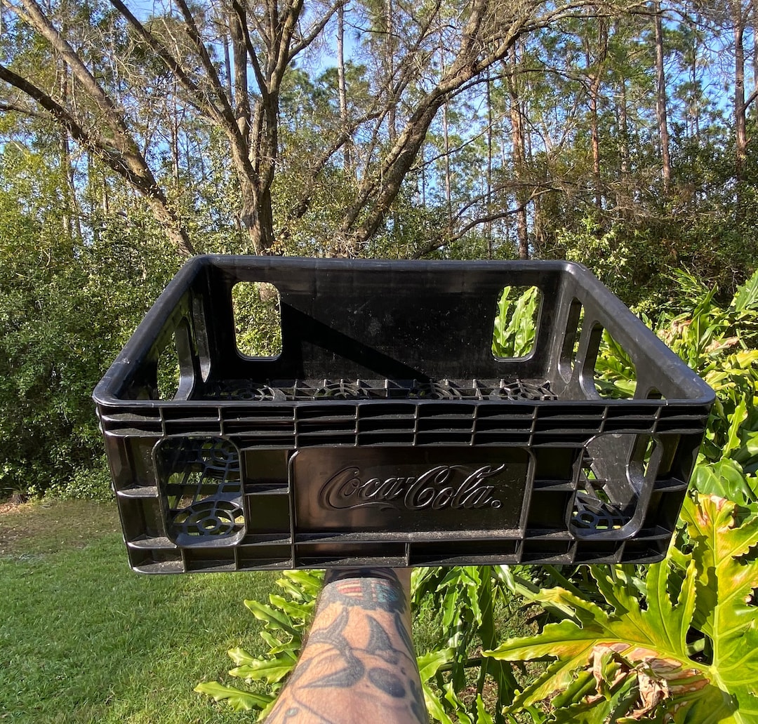 Coca Cola / Coke a Cola Black Plastic Crate Case Carrier Stackable ...