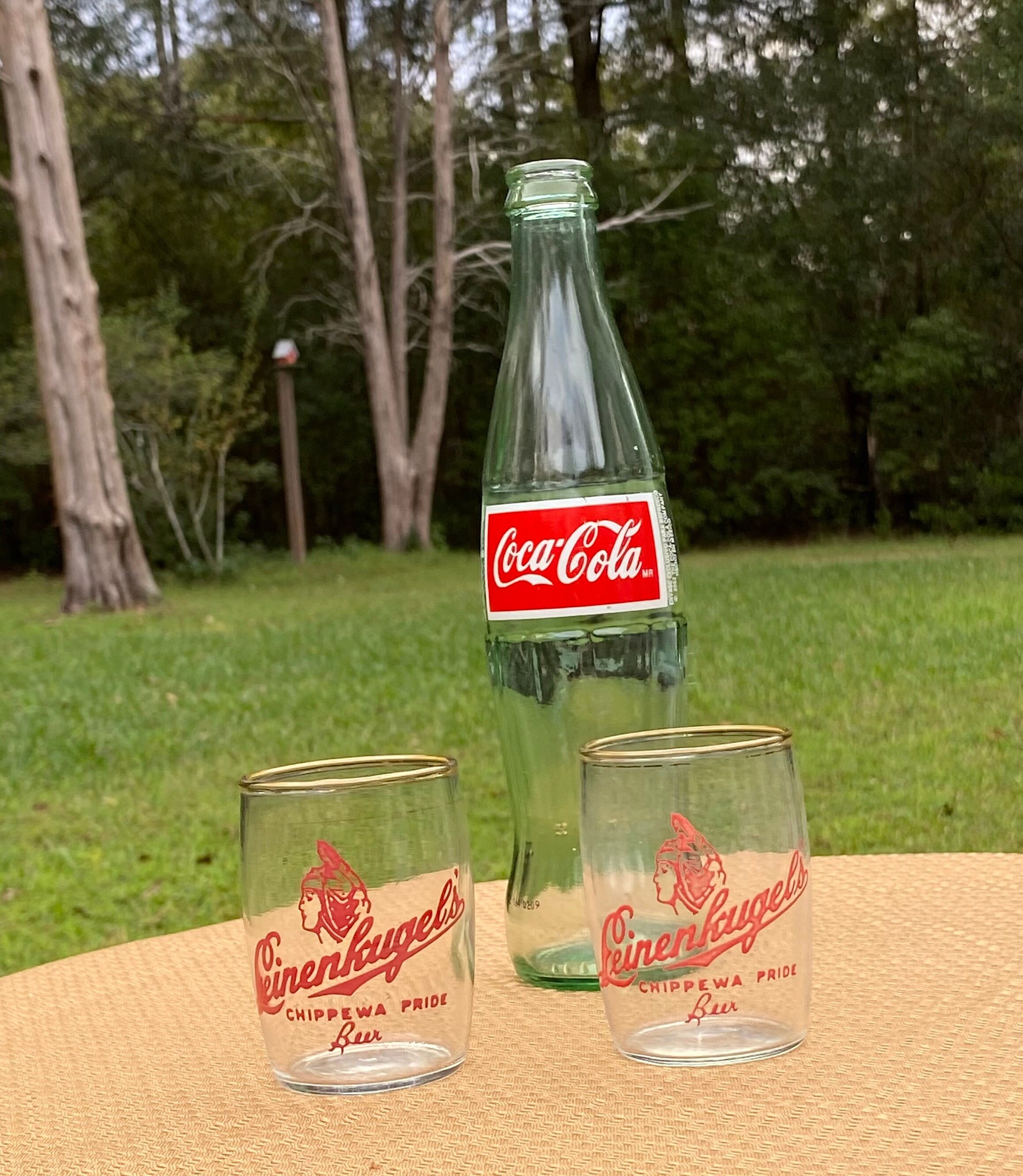 Vintage Leinenkugel's Beer Glasses: Chippewa Pride, Indian Maiden ...