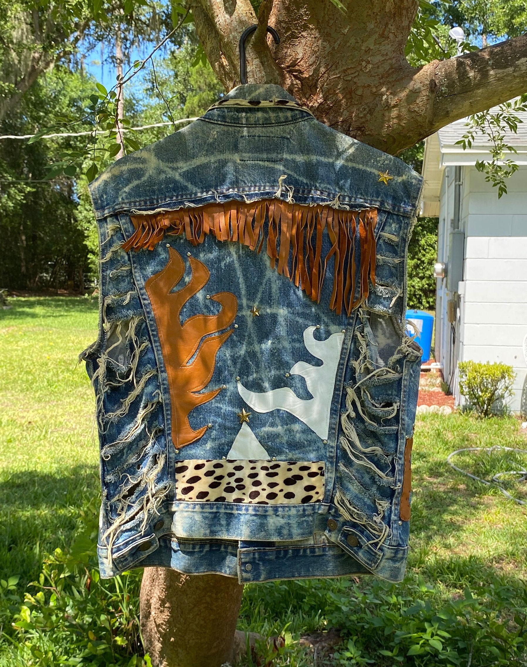 Custom Levi LEVIS Vintage Denim Vest Red Label / Made in USA / Battle ...