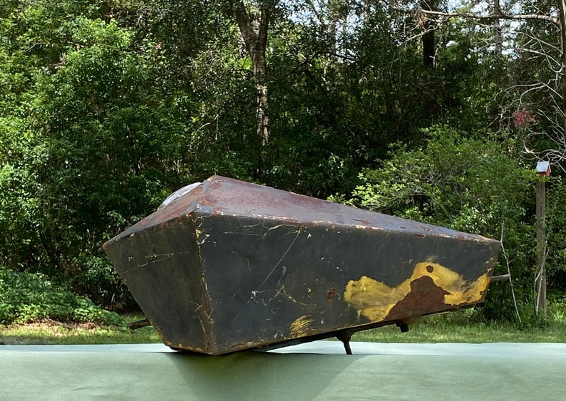 Vintage Prism Coffin Fuel Gas Tank: Custom Chopper Motorcycle Display ...