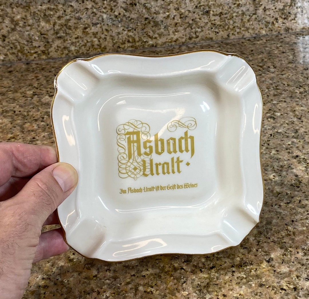 Vintage Asbach Uralt Brandy Ashtray: German Tobacconist Collector Gift ...