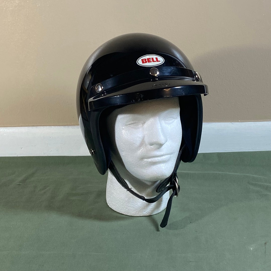 Vintage BELL R-T Magnum III Helmet: Black Motorcycle Racing, Size 7 ...