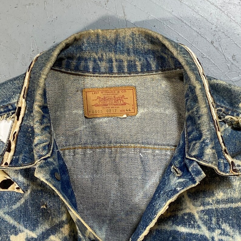 Custom Levi LEVIS Vintage Denim Vest Red Label / Made in USA / Battle ...