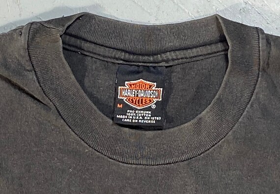 1997 Harley Davidson Metal Warrior Eagle Short Sleeve… - Gem