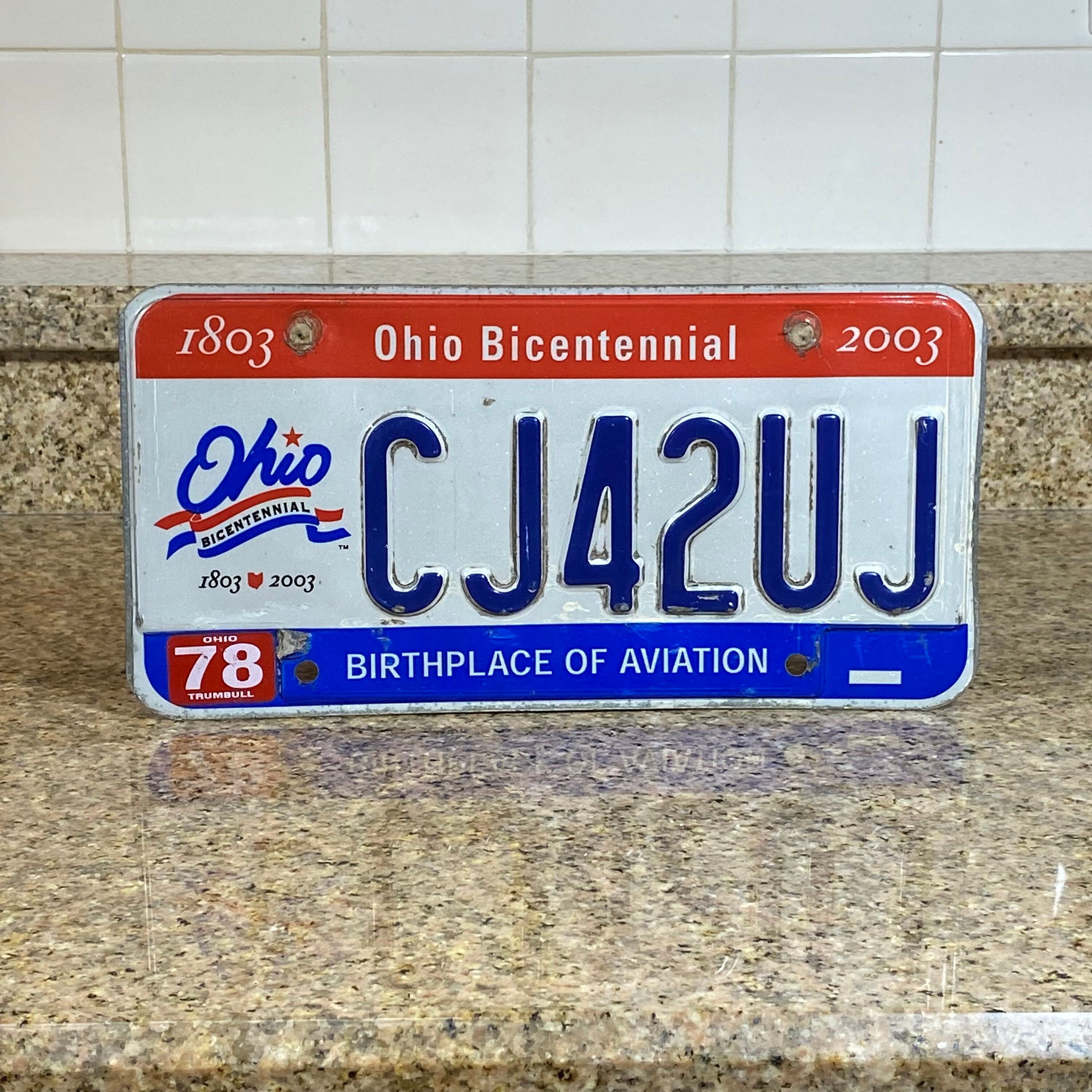 Car Auto Automobile License Plate 2000's Era Ohio Trumbull County ...