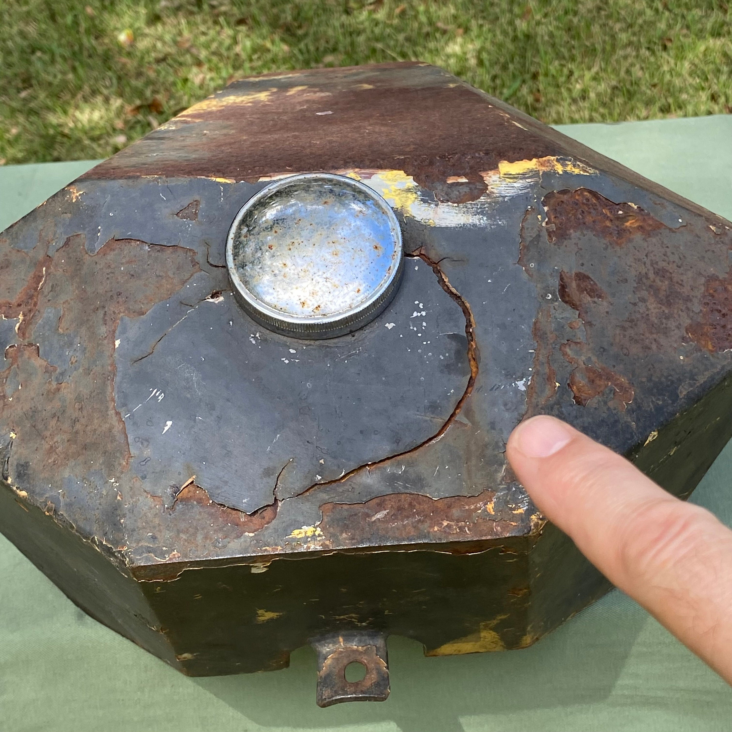 Prism Coffin Fuel Gas Tank Custom Harley Davidson HONDA Vintage BARN ...