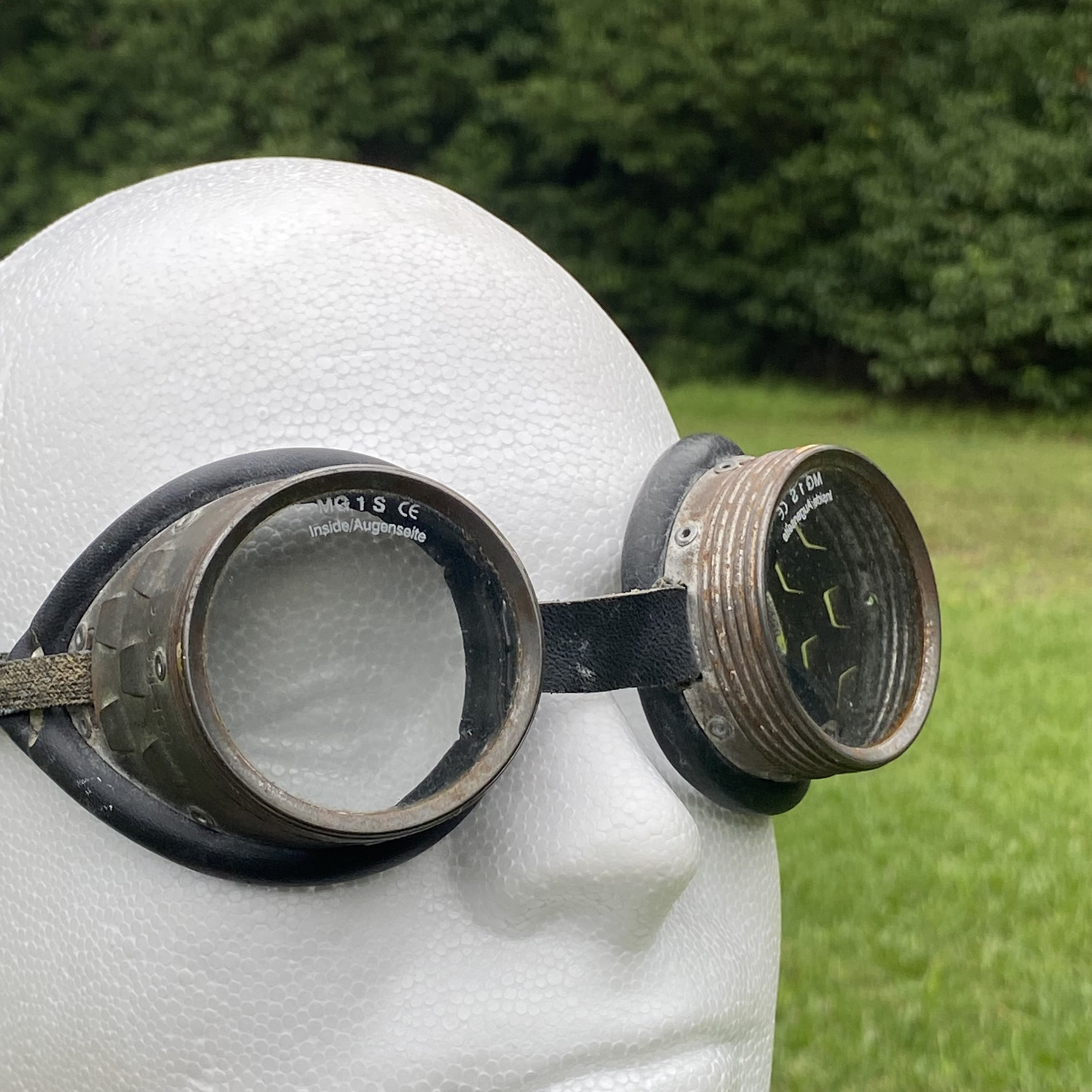 Round GSF 166 German Made Glass Goggles Safety Glasses Motorcycle ...