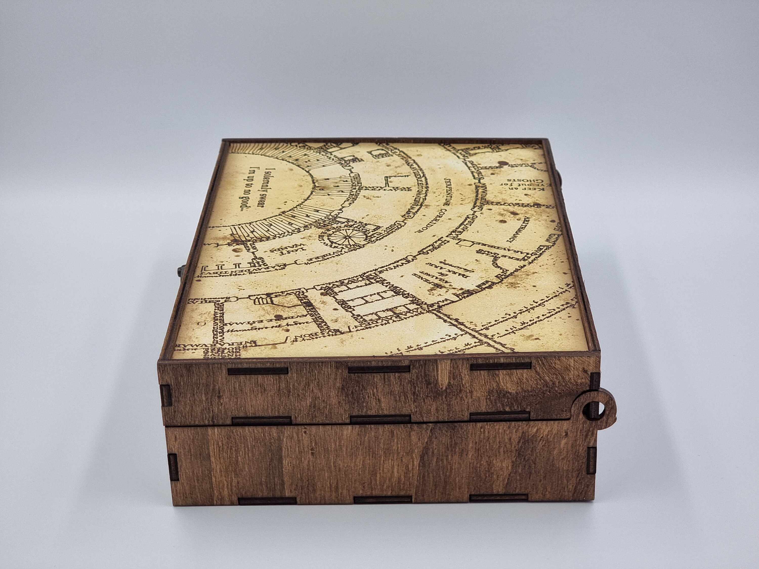 Personalized Wizard Gift Box | Magical Footprint Map, Wooden Music Box ...