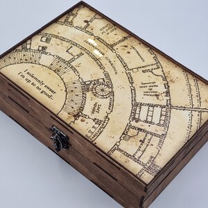 Personalized Wizard Gift Box | Magical Footprint Map, Wooden Music Box ...