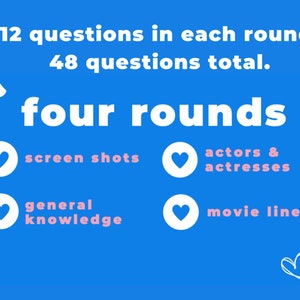 Romantic Comedy Trivia Game | Virtual Rom Com Trivia for Galentine's ...