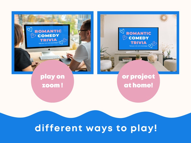 Romantic Comedy Trivia Game Virtual Rom Com Trivia for - Etsy