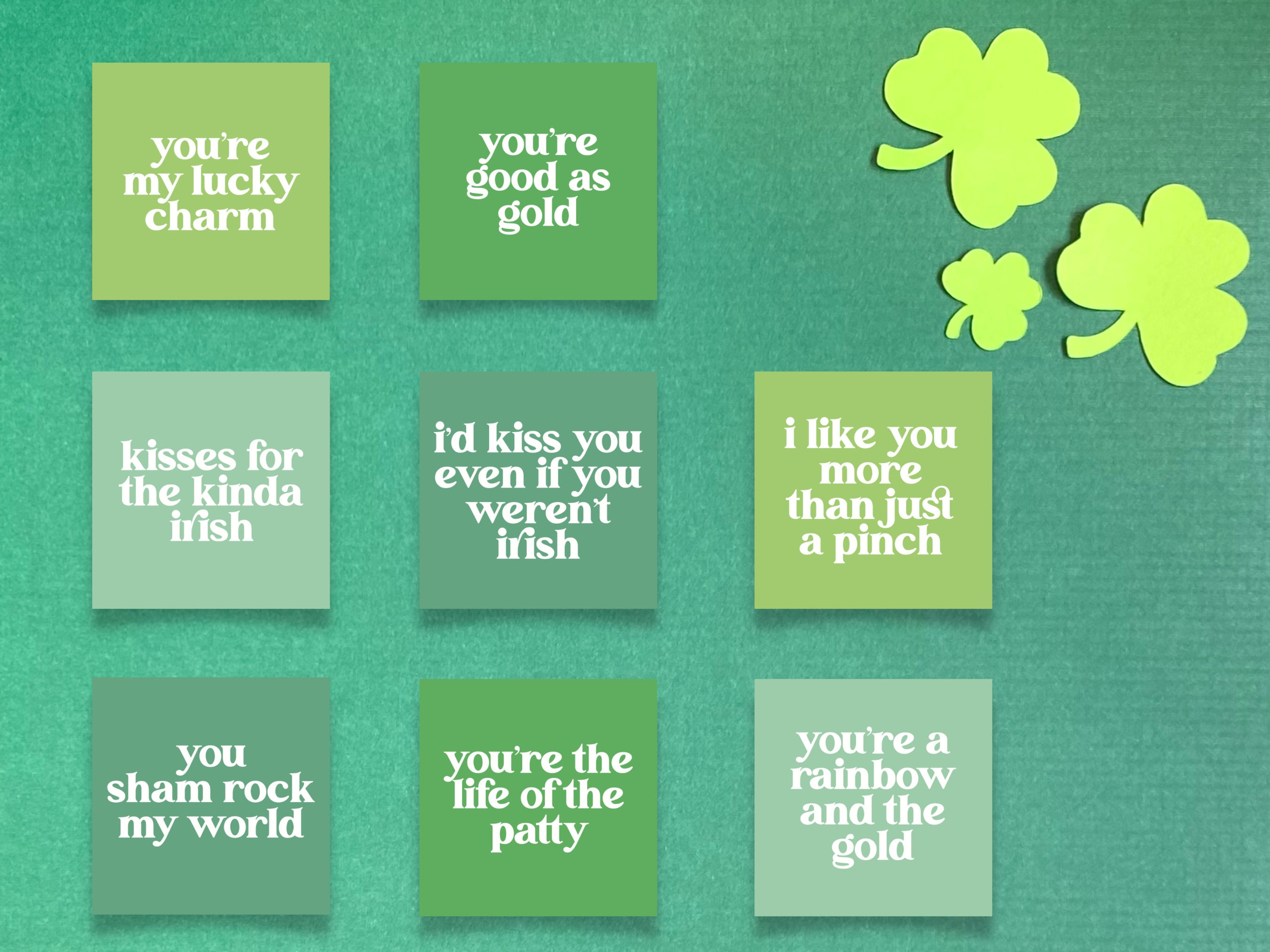 St. Patrick's Day Printable Compliment Card Pack Gift for St. Patrick's ...
