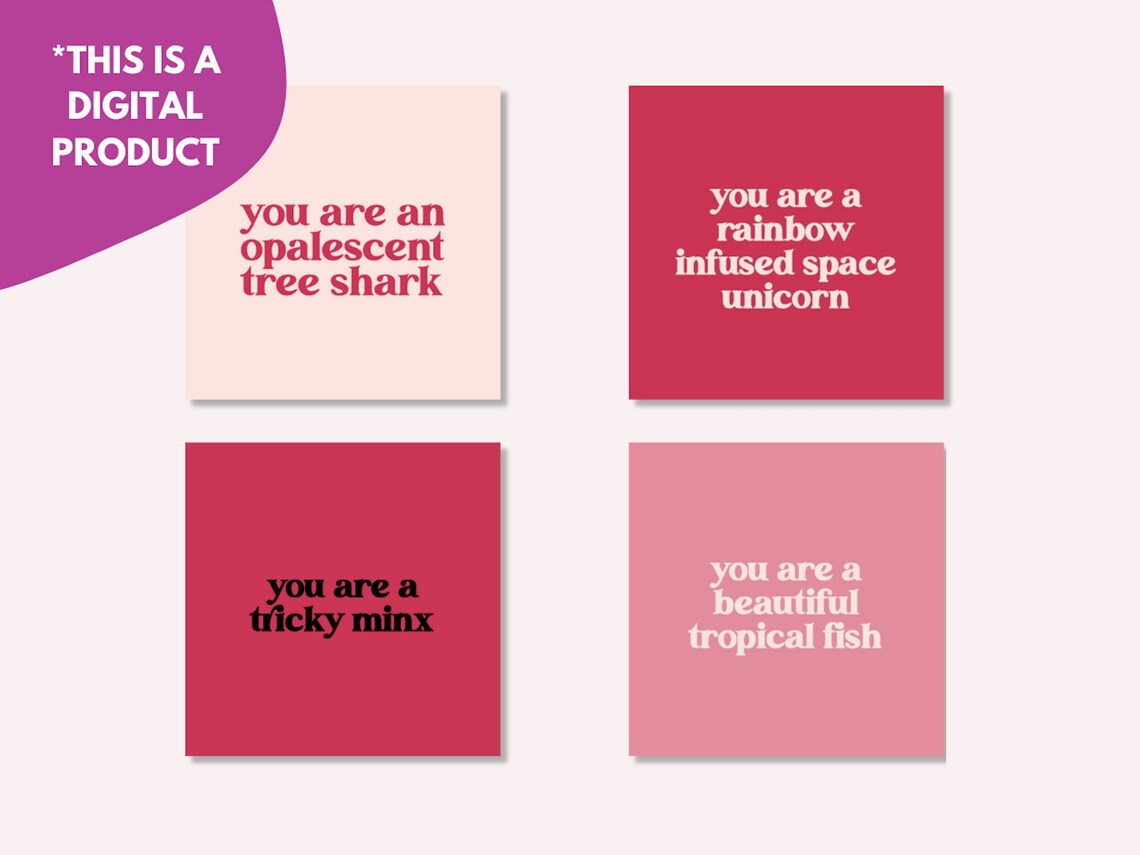 Printable Compliment Cards for Friends Gift for - Etsy