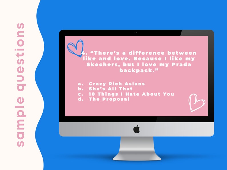 Romantic Comedy Trivia Game Virtual Rom Com Trivia for - Etsy