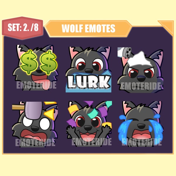 Black Wolf Lurk - Etsy