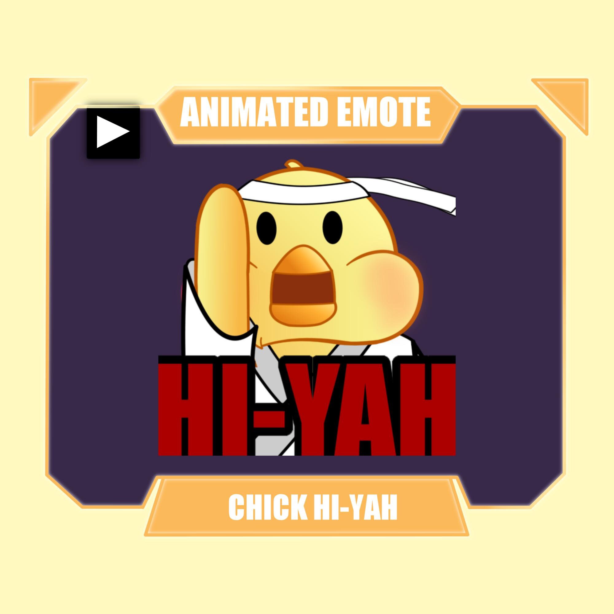Animated Karate Chick Duck Emote for Twitch Discord | Karate Chop ...
