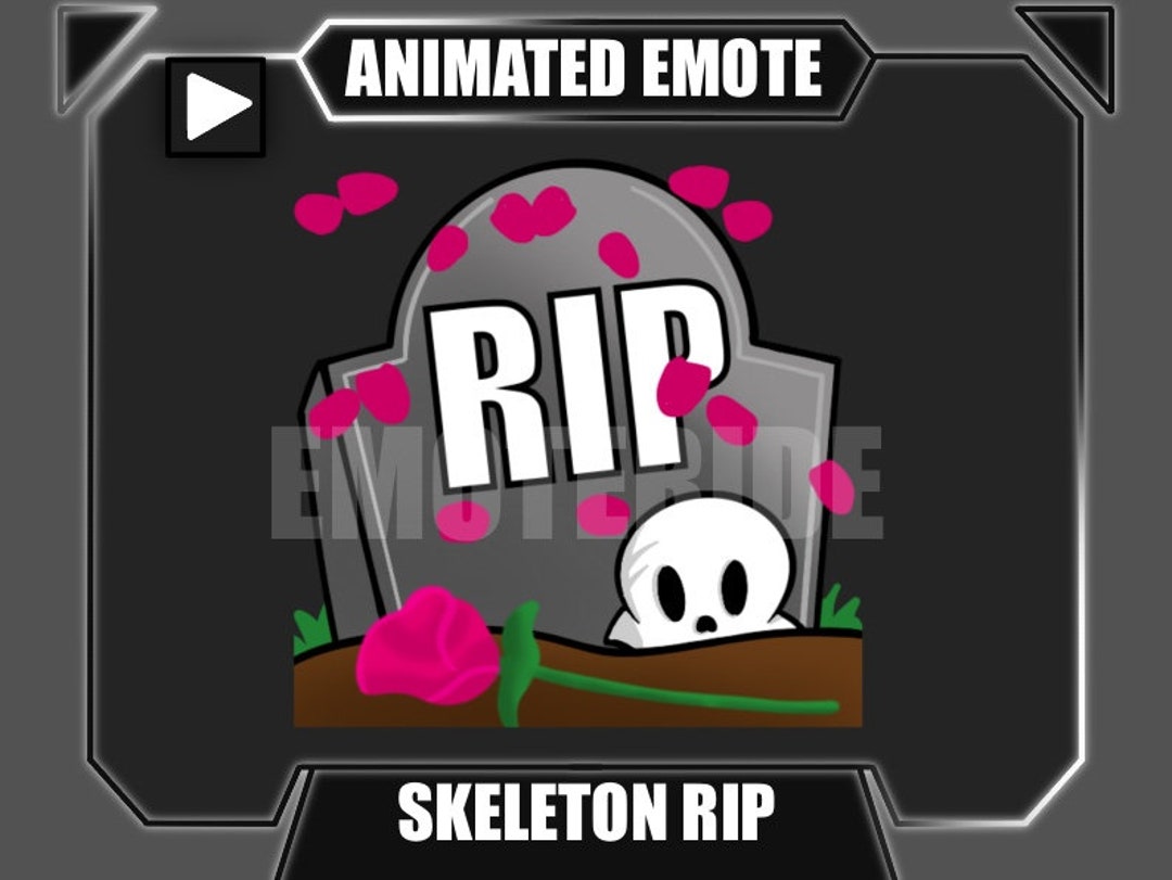 Animated Rip Emote Animated Twitch Emote Youtube Emote - Etsy
