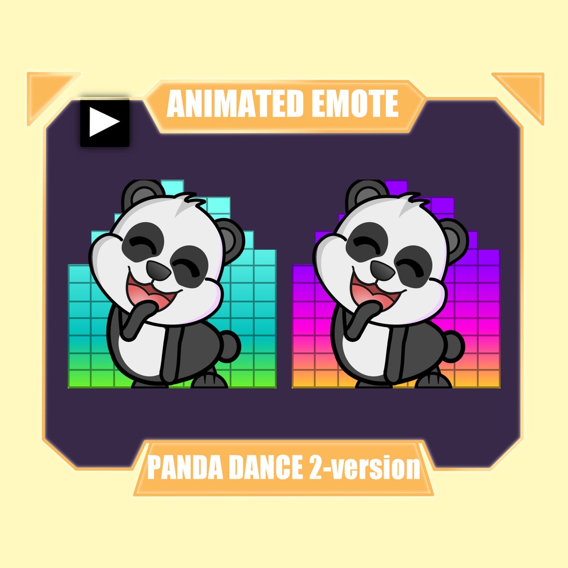 ANIMATED Cute Panda Dance Emote Dancing Emote for Twitch - Etsy