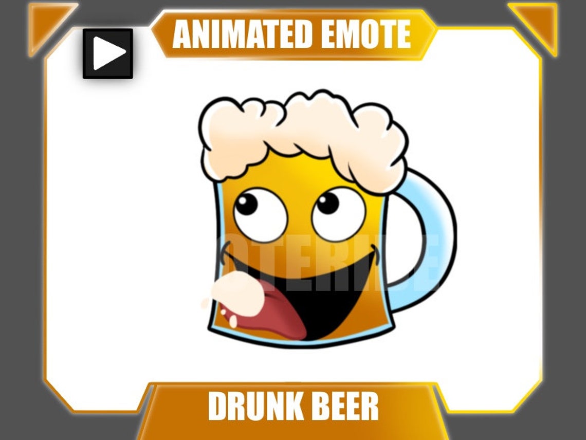 Animated Beer Emote Twitch Emote Discord Emote Youtube - Etsy Australia