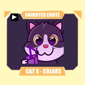 ANIMATED Cat Drinking From Juice Box Emote for Twitch Kick Discord ...