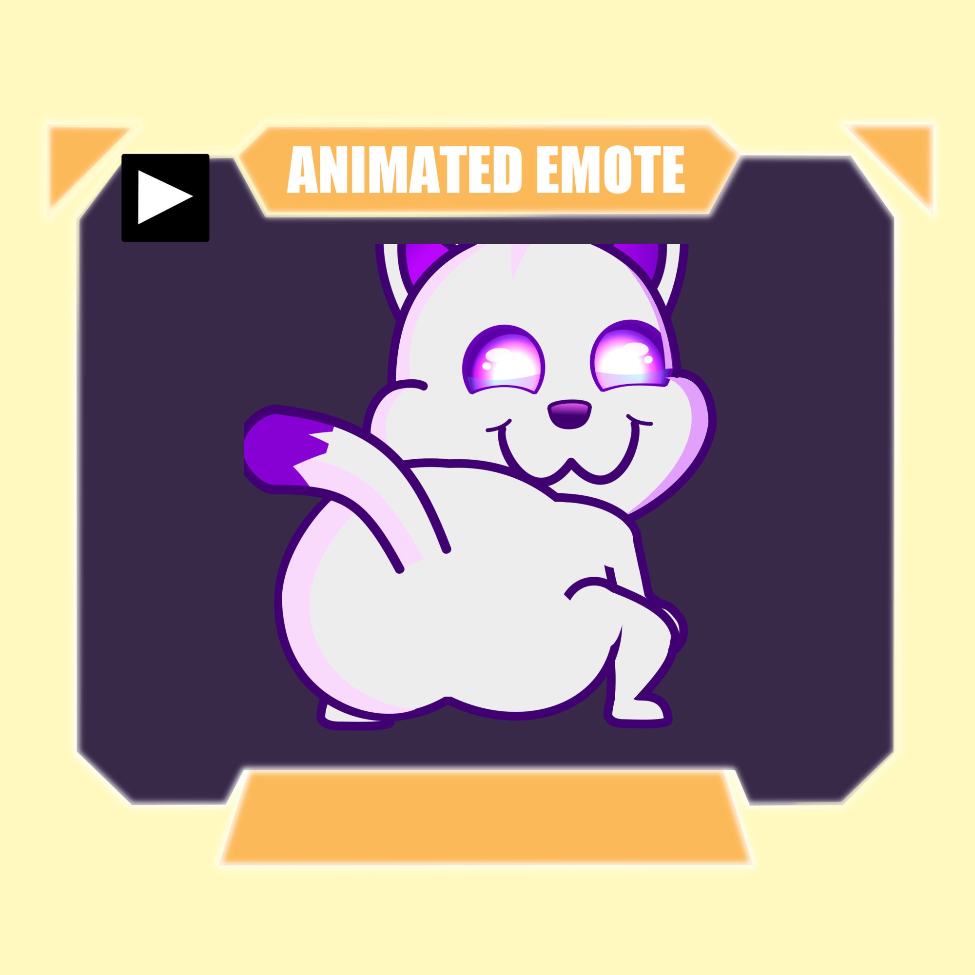 ANIMATED Ghost Cat Twerking Halloween Emote for Twitch Kick Discord ...
