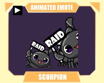 ANIMATED Scorpion Rave Emote for Twitch Discord Youtube Stream Cute ...