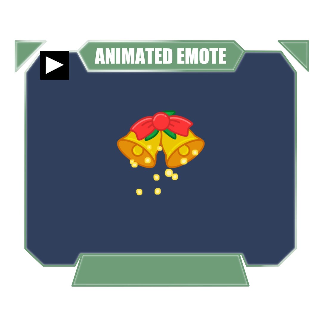 Animated Christmas Bell Emote With Sparkles - Etsy