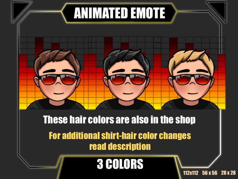 Animated Party Emote for Twitch Discord Youtube | Jam Dancing Emote ...