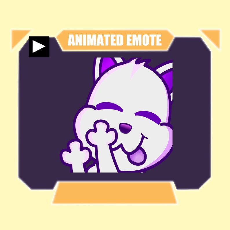 ANIMATED Ghost Cat Middle Finger Halloween Emote for Twitch Kick ...
