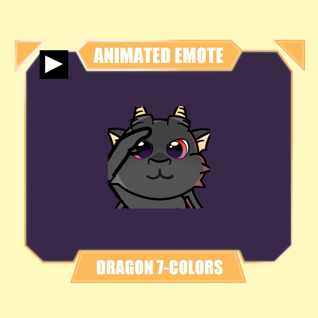 ANIMATED Dragon Salute Emote for Twitch Kick Discord Youtube Stream ...