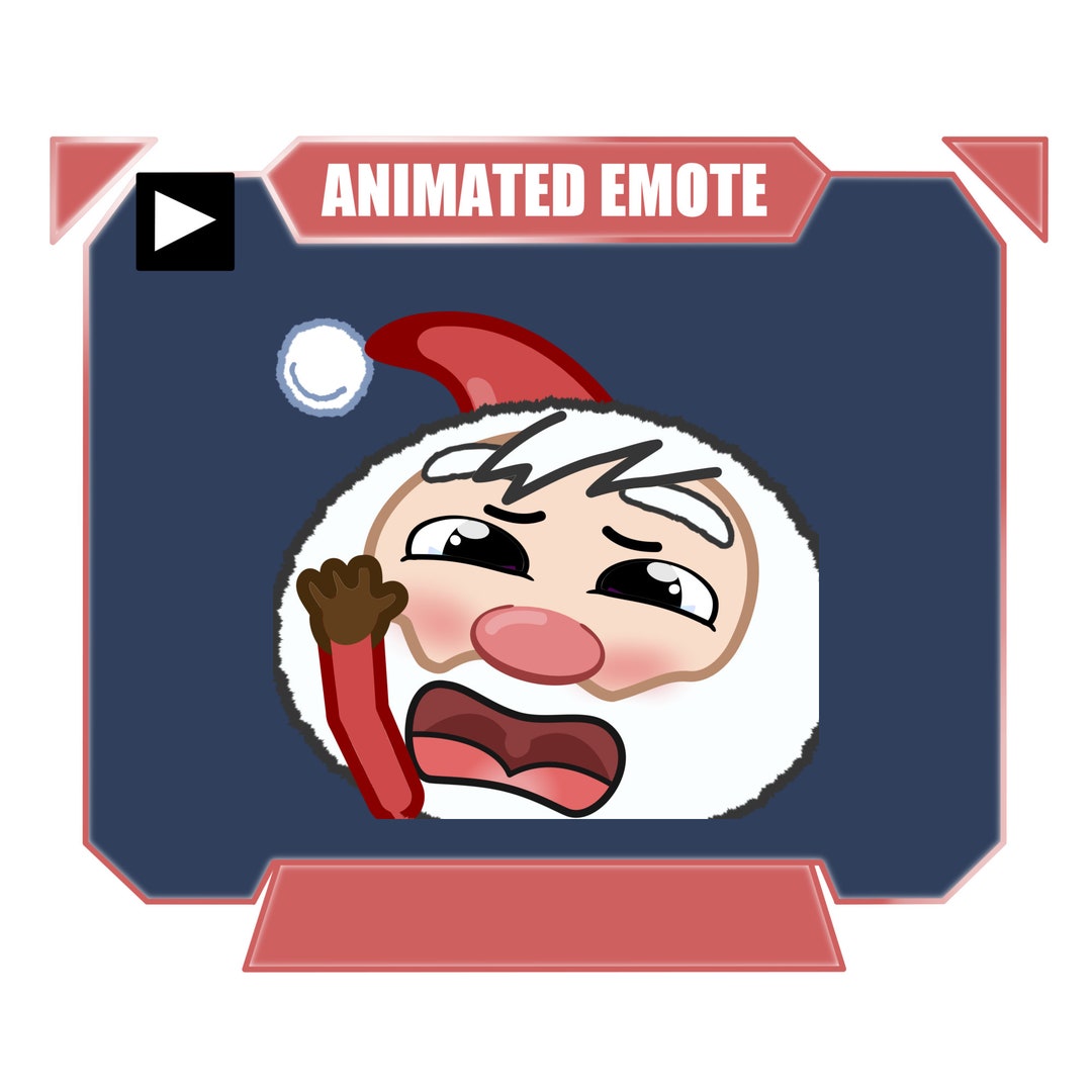 ANIMATED Santa RIP Christmas Emote for Twitch Kick Discord Youtube ...